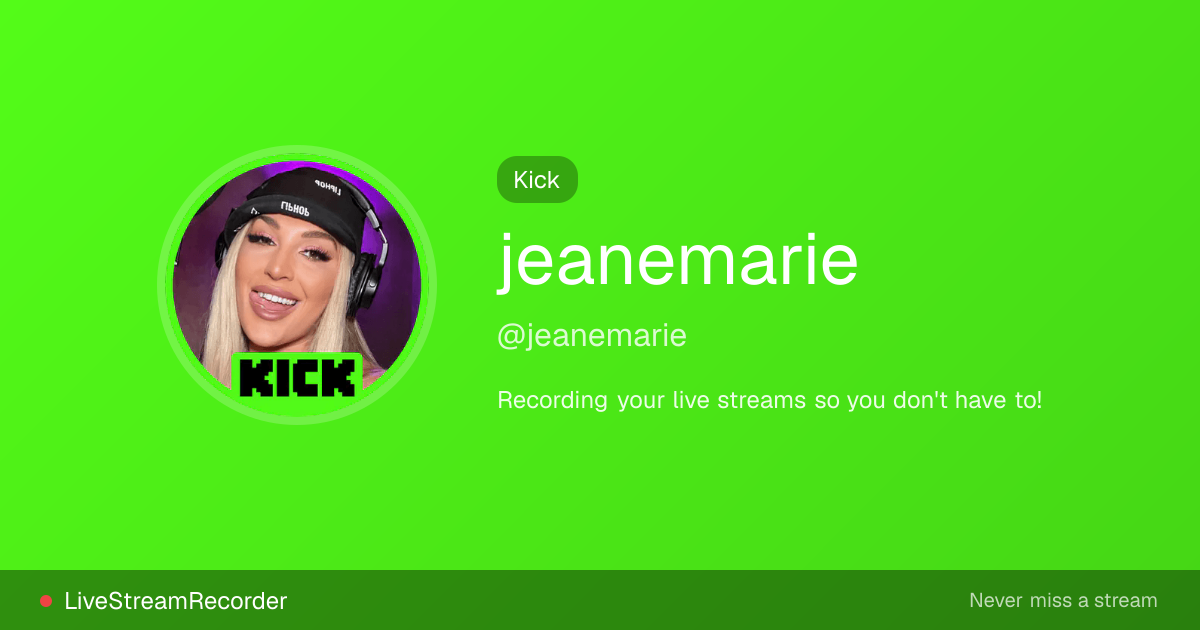 jeanemarie (@jeanemarie) Videos & Recordings