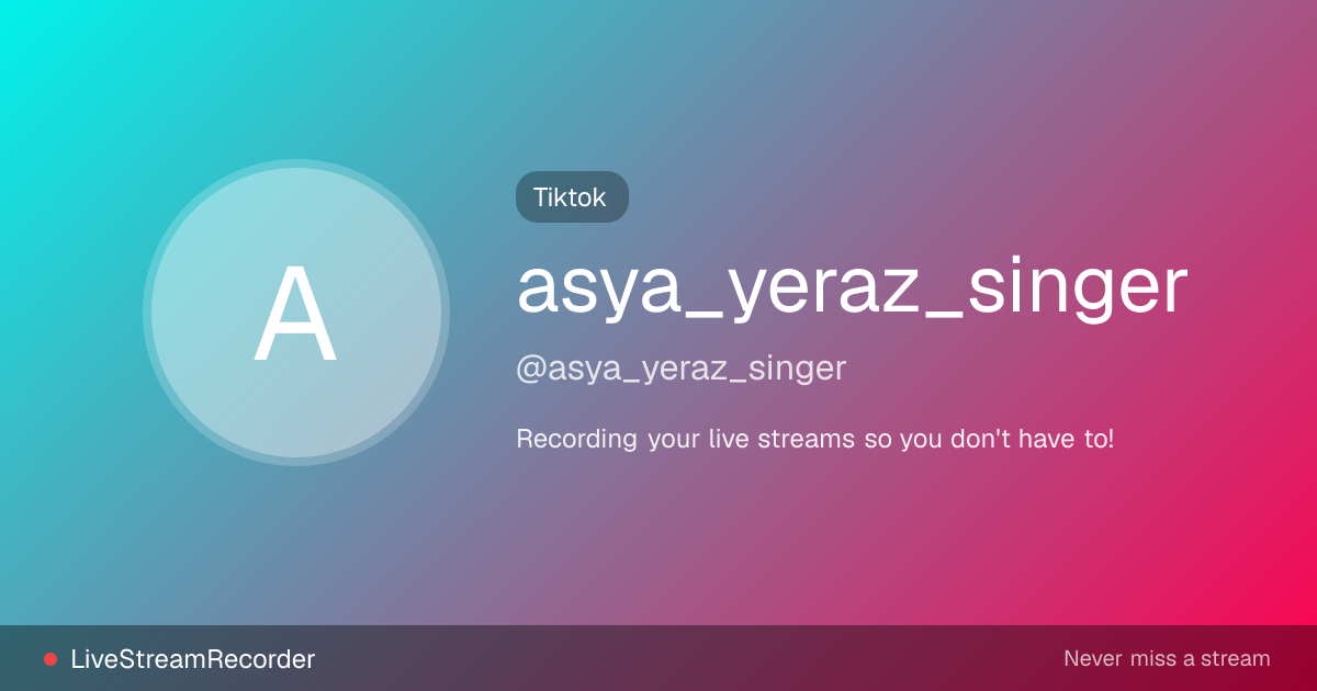 (@asya_yeraz_singer) Videos & Recordings